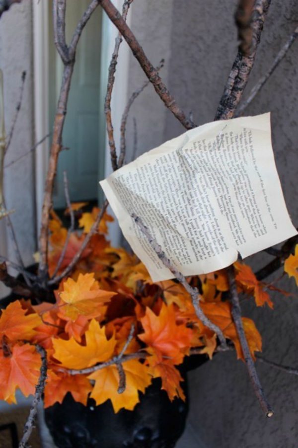 Fall Decorating Ideas With Tree Branches - The House of Silver Lining
