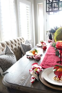 Ruby Red Inspired Christmas Table - The House of Silver Lining