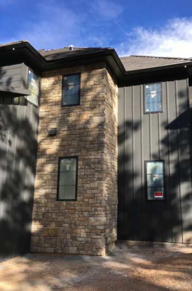 The Forest Modern: Exterior Paint and Stone - The House of Silver Lining