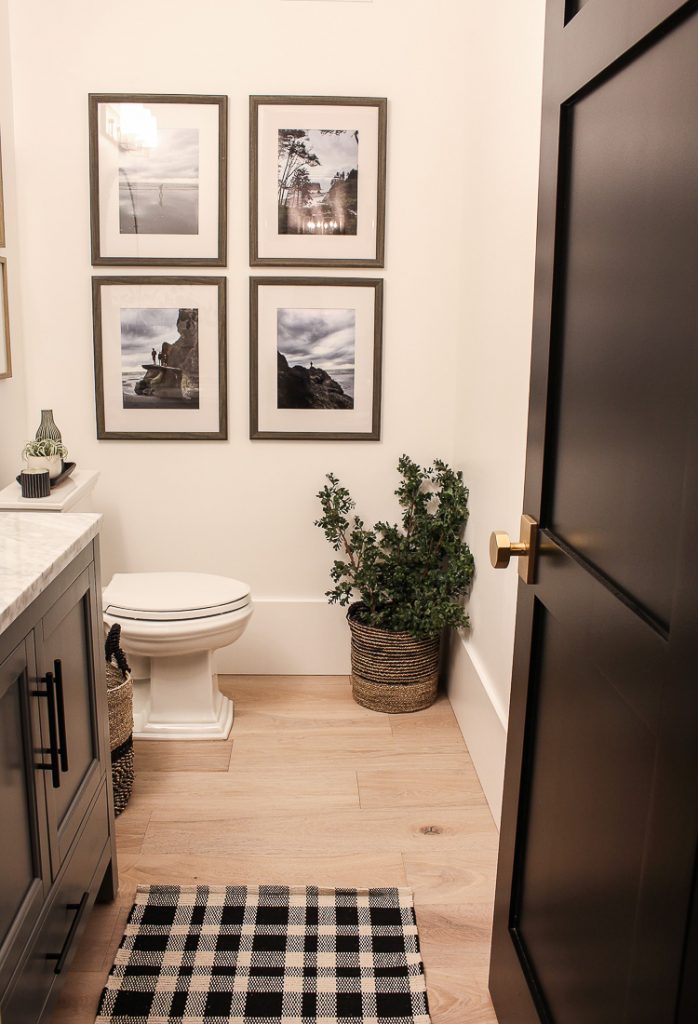 Our Finished Little Powder Bath With Delta - The House of Silver Lining