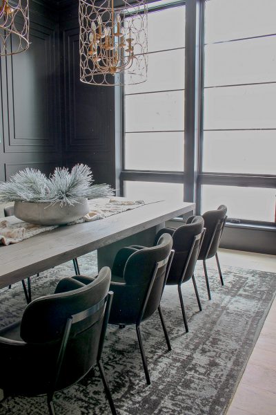 Our Bold Black Dining Room Reveal, Styled For Christmas - The House of ...