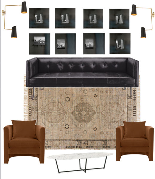 Design Plans: Modern Industrial Lounge - The House of Silver Lining